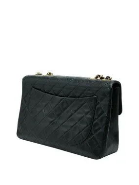 CHANEL | Bags | Chanel Cc Logo Quilted Chain Shoulder Bag Black Leather ...